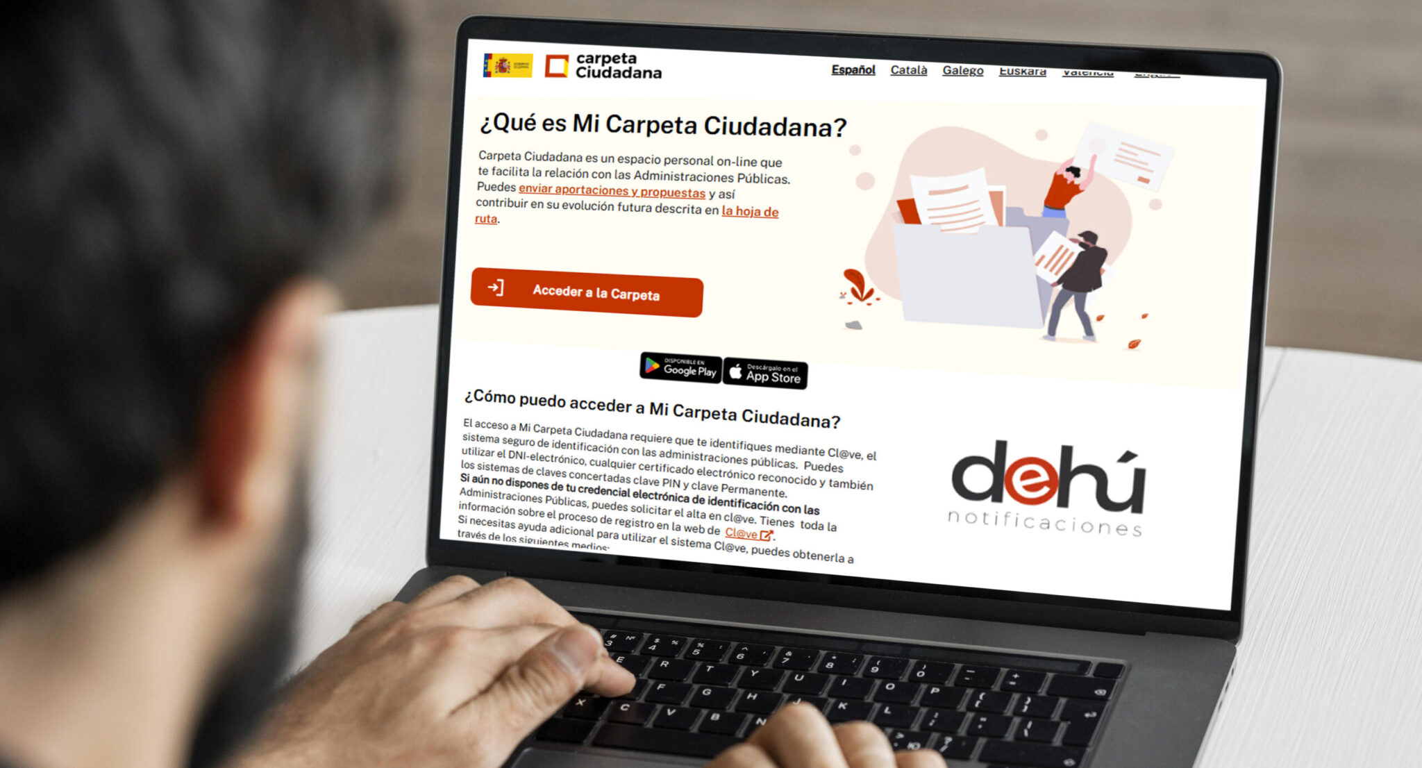 Mi Carpeta Ciudadana y DEHú: Simplifica tus trámites en España sin ...