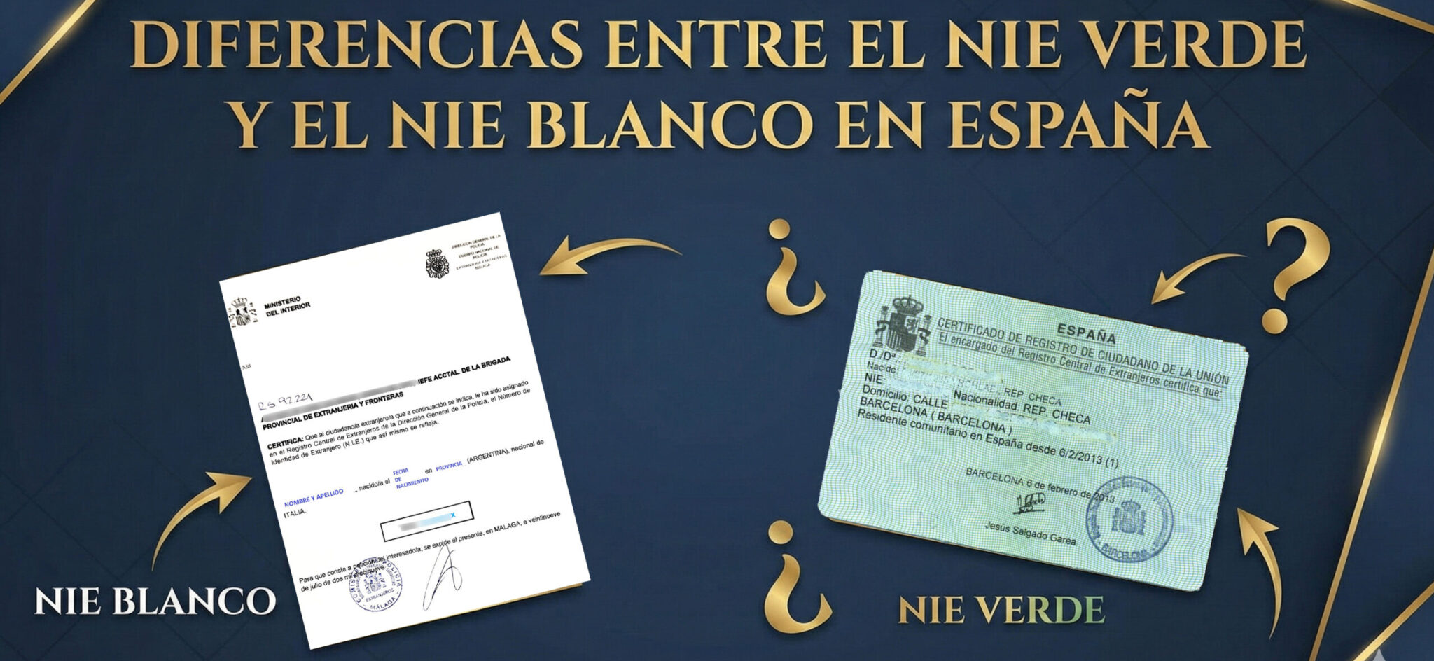 Diferencia entre el NIE verde y el NIE blanco en España - AMS Abogados